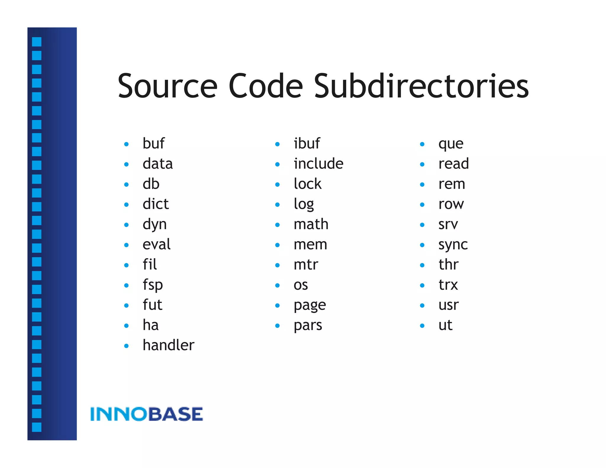 Inno Db Internals Innodb File Formats And Source Code Structure Ppt