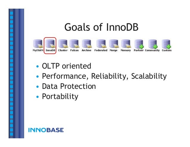Inno db internals innodb file formats and source code structure Inno db internals innodb file formats and source code structure