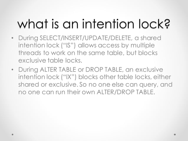 InnoDB Locking Explained with Stick Figures | PDF