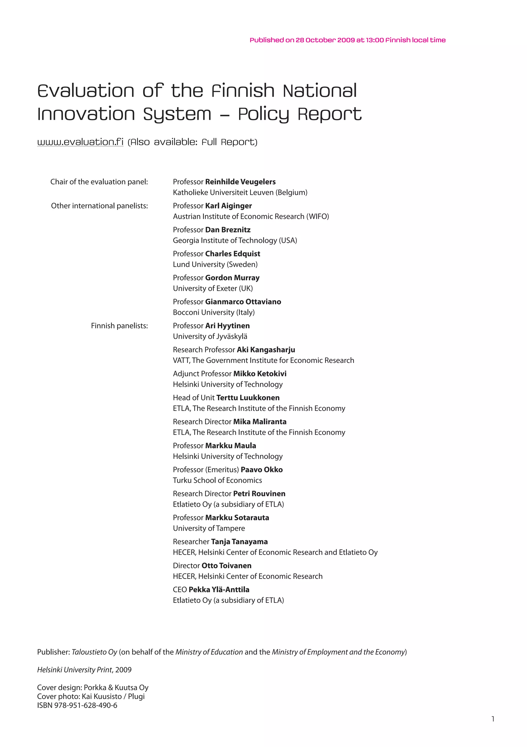 Inno evalfi policy_report_28_oct_2009 | PDF