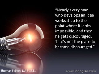 Innovation: Inspirational Edison Quotes | PPSX