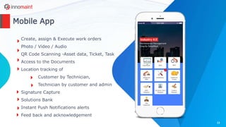 Innomaint FM 4.0 | Maintenance Management Software | CMMS Software | PPT
