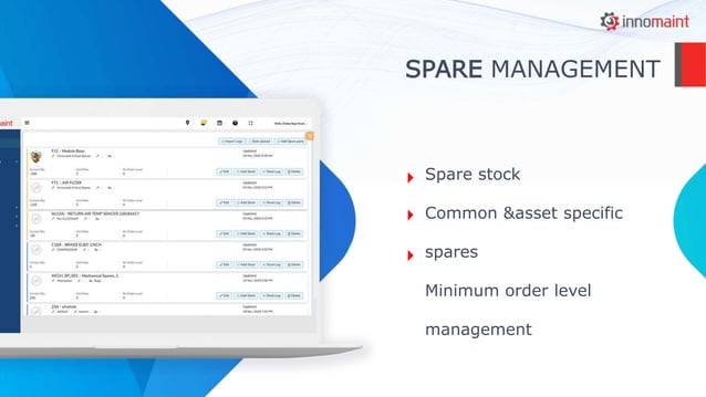 Innomaint FM 4.0 | Maintenance Management Software | CMMS Software | PPT