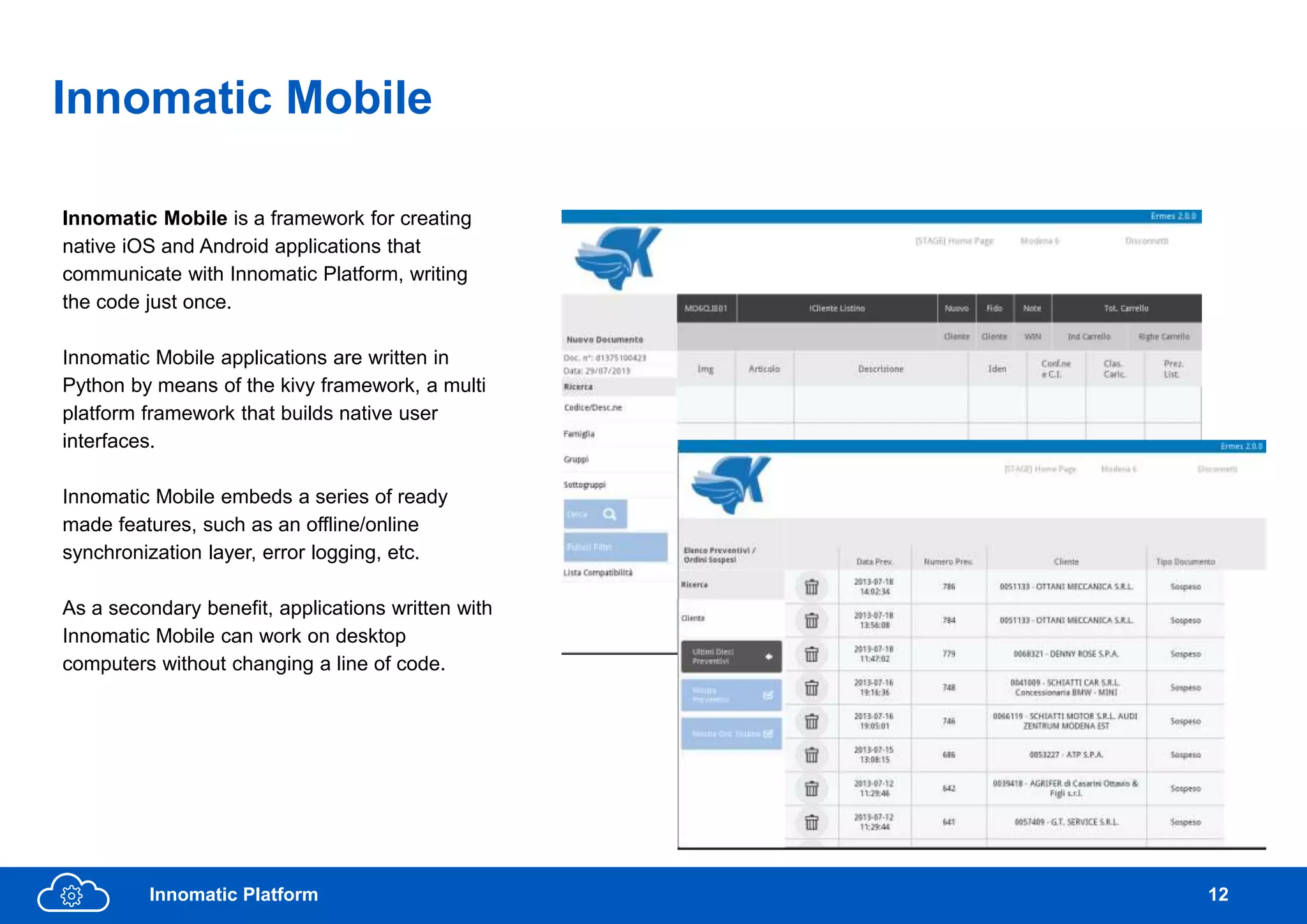 Innomatic Platform Architecture Overview | PPTX