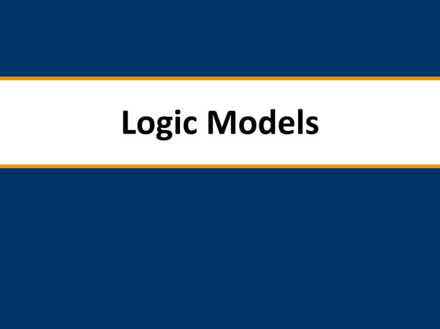Do-It-Yourself Logic Models: Examples, Templates, and Checklists | PPTX ...