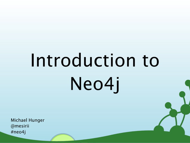 Intro to Neo4j presentation | KEY