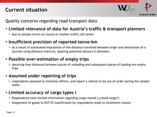 Innovative Approaches for the collection of road transport statistics | PPT