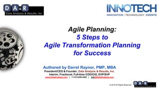 InnoTech 2019 Agile Planning: 5 Steps to Agile Transformation Planning ...