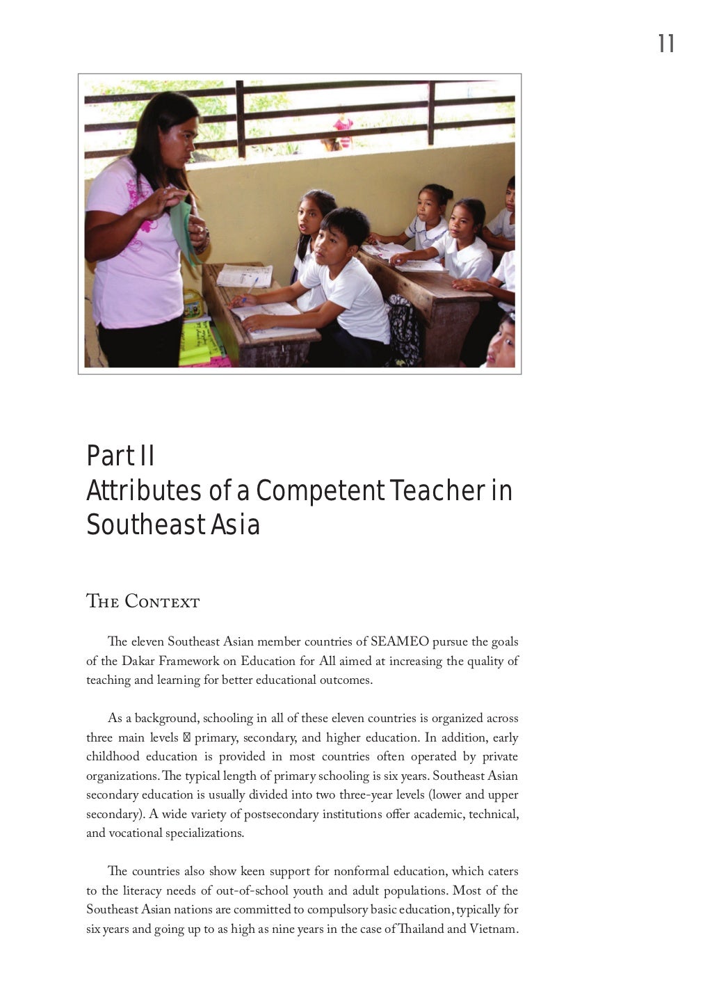 TEACHING COMPETENCY Standards IN SOUTHEAST ASIAN COUNTRIES