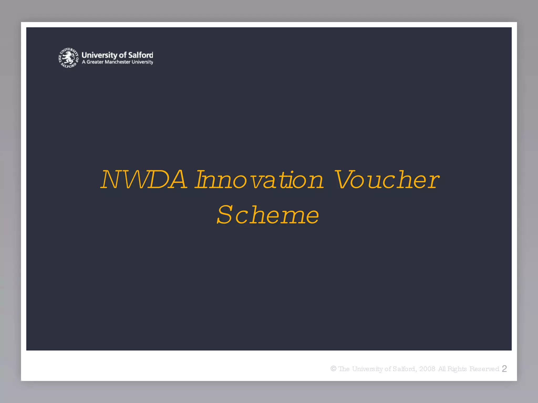 Innovation Vouchers | PPT