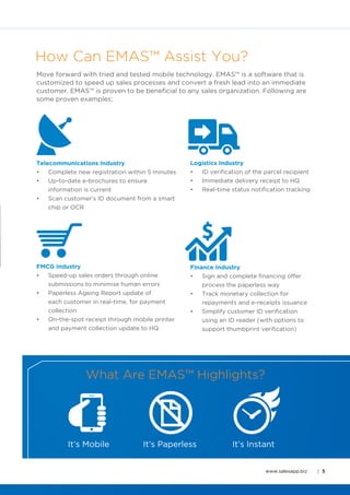 Innov8tif EMAS™ (Enterprise Mobility Application Solution) - Brochure | PDF