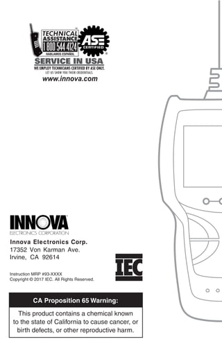 Innova 3020d User Manual | PDF