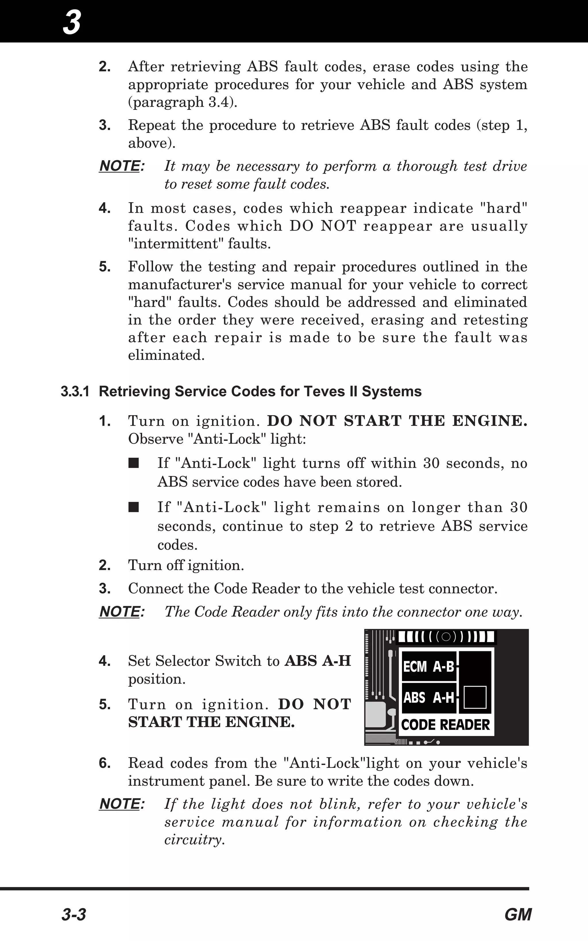 Innova 3123 GM OBD1 Code Reader User Manual | PDF