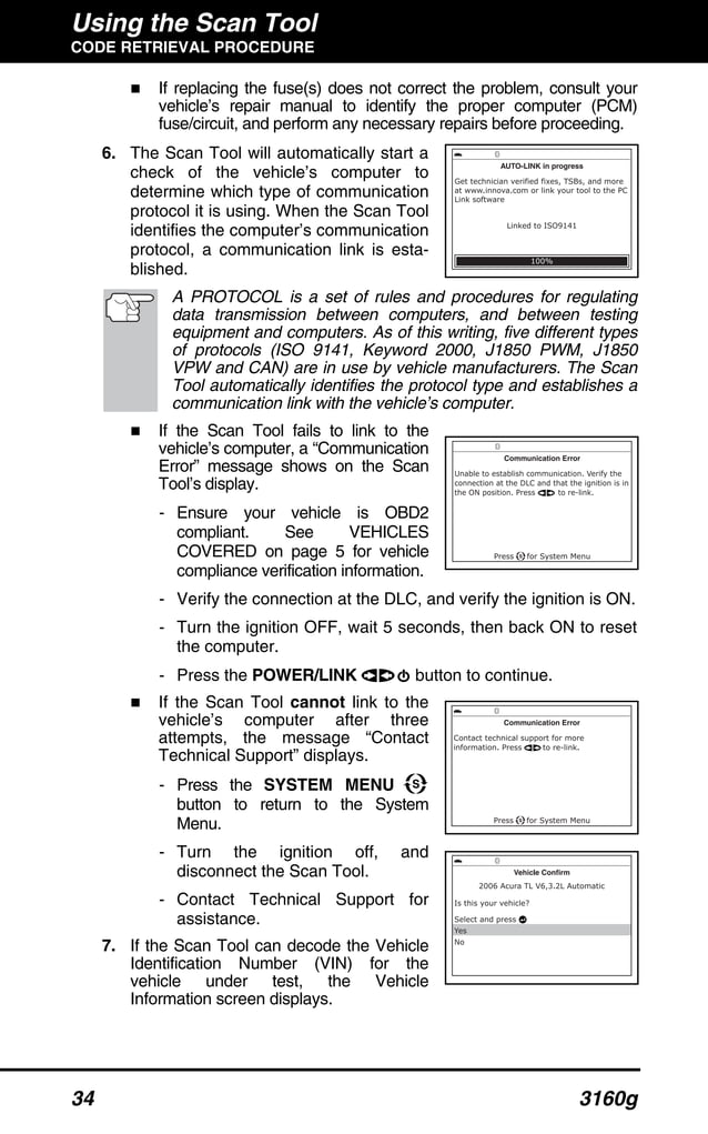 Innova 3160g User Manual | PDF
