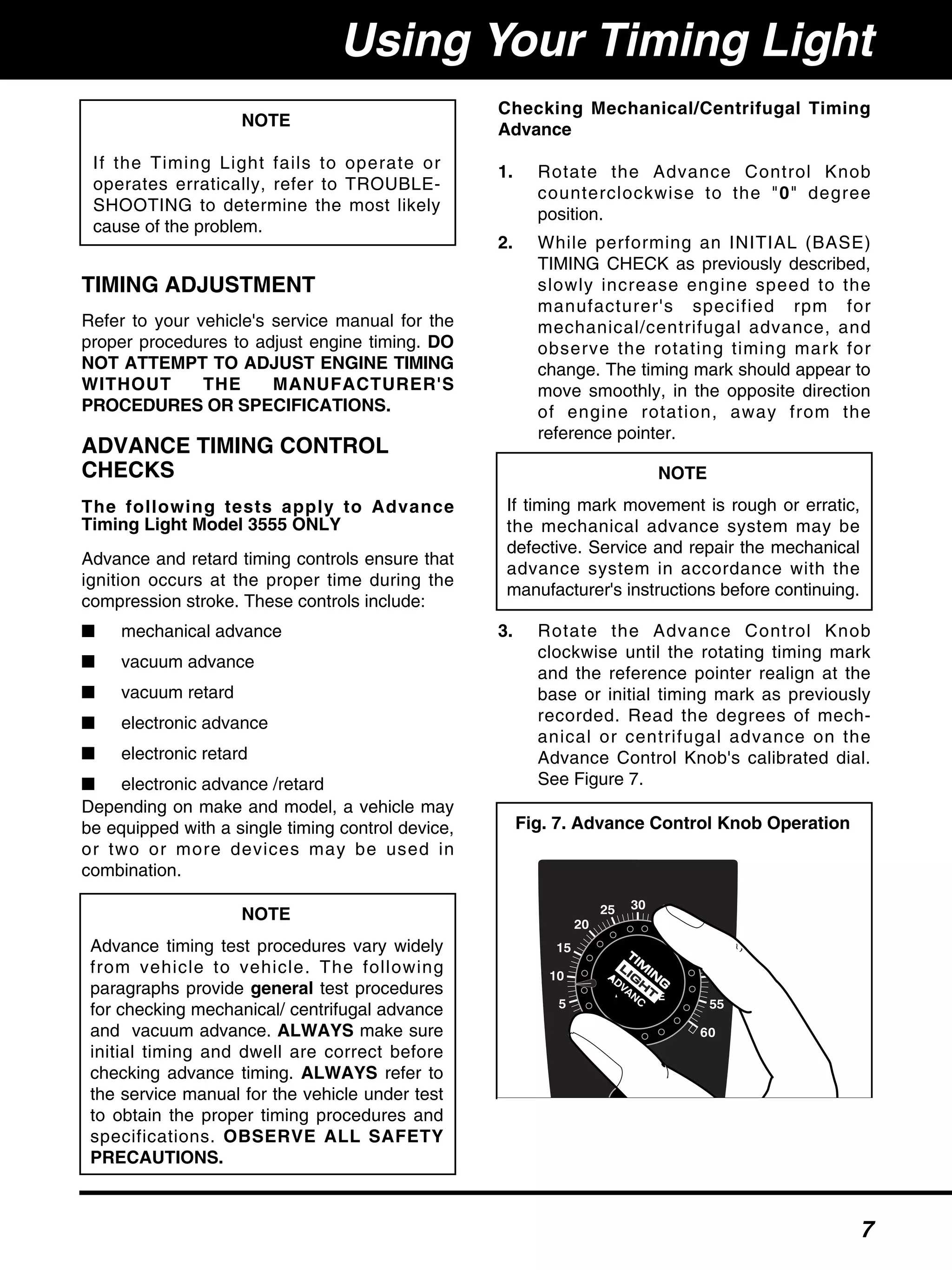 Innova 3551 Inductive Timing Light User Manual | PDF