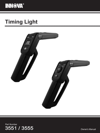 Innova 3551 Inductive Timing Light User Manual | PDF