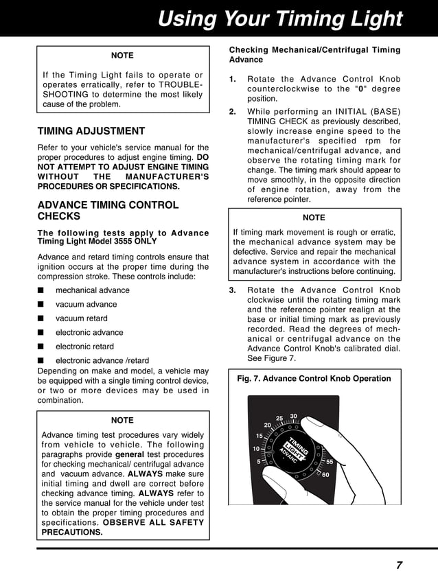 Innova 3551 Inductive Timing Light User Manual | PDF | Auto Repair ...