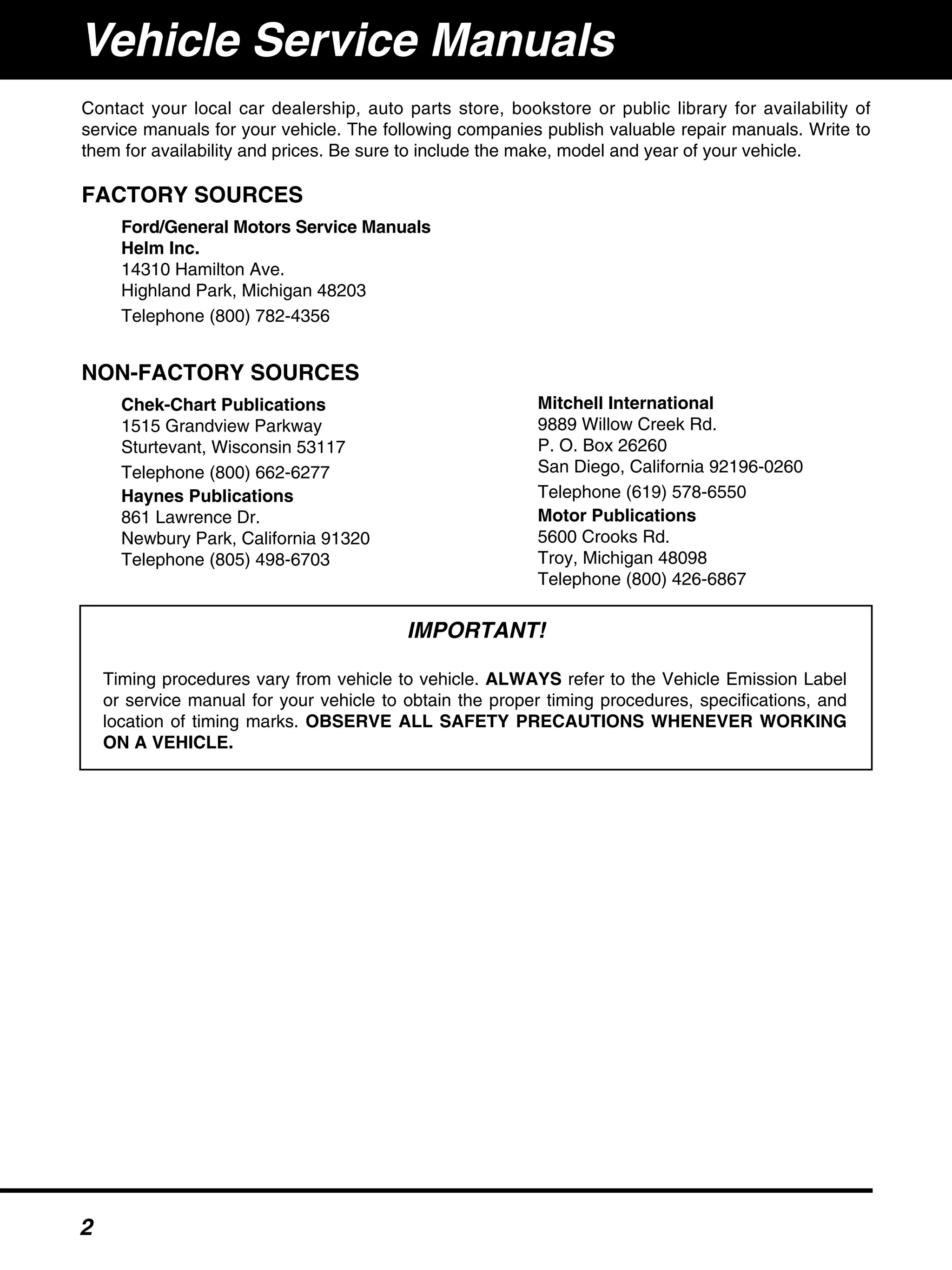Innova 3568 Digital Timing Light User Manual | PDF