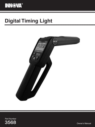 Innova 3568 Digital Timing Light User Manual | PDF