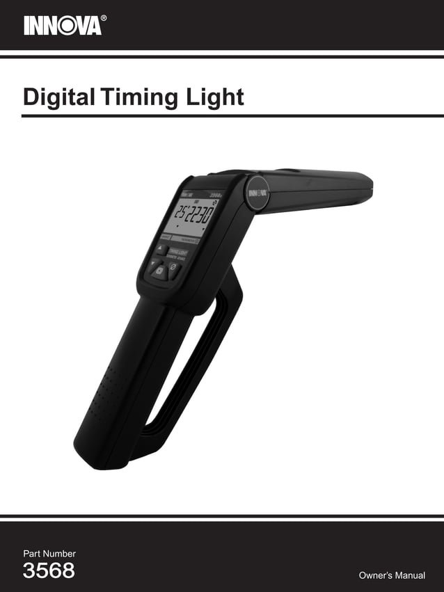 Innova 3568 Digital Timing Light User Manual | PDF | Auto Safety ...