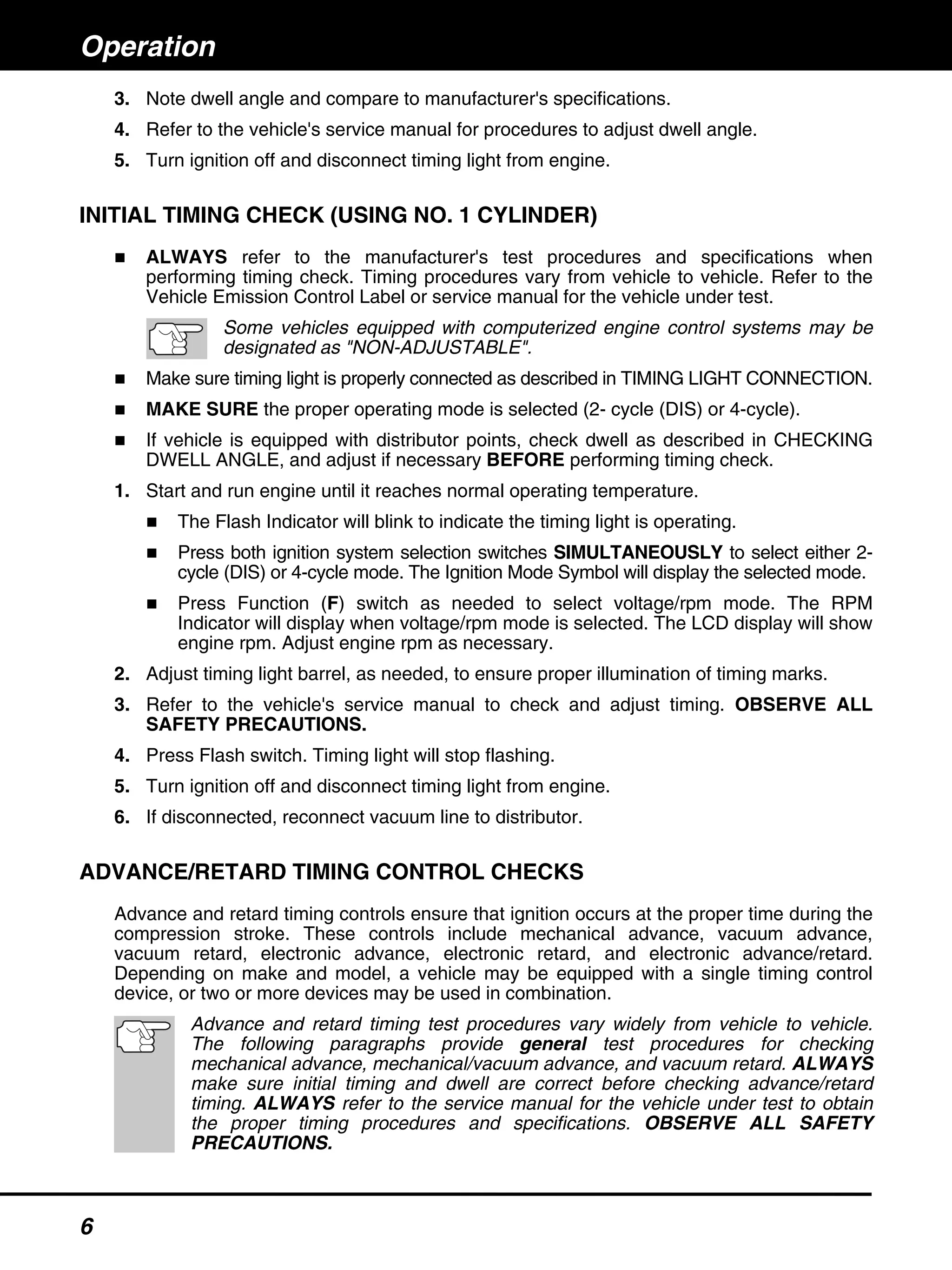 Innova 5568 Pro-Timing Light User Manual | PDF