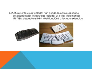 Innovaciones del mouse y teclado | PPTX