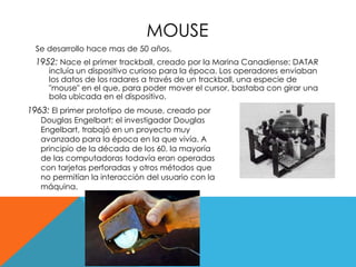 Innovaciones del mouse y teclado | PPTX