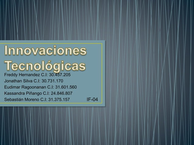 Innovaciones Tecnologicas .pptx
