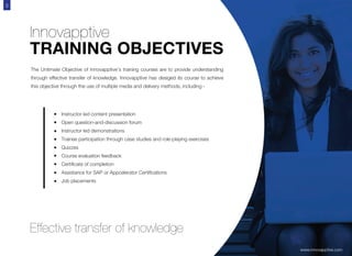 Innovapptive training courses brochure 2014 | PDF