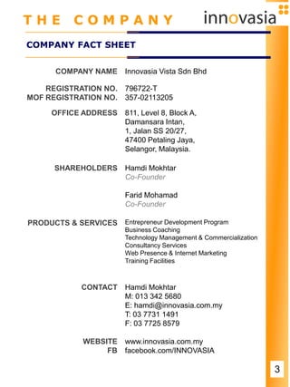 INNOVASIA Company profile | PDF