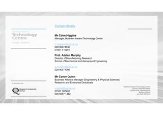 Innovate UK Case Study by Colm Higgins, NITC | PDF | Professional ...