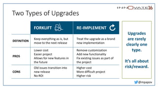 Upgrade Preparation Best Practices & Templates | INNOVATE16 | PDF