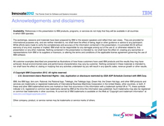 IBM Innovate2012 - CIO Cockpit for Integrated Planning, Controlling and ...