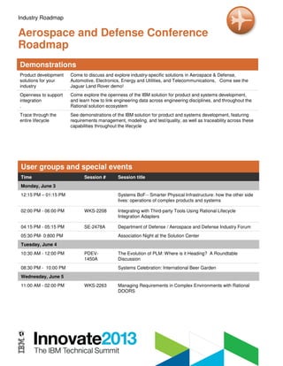 Aerospace and Defense Roadmap - Innovate 2013 | PDF