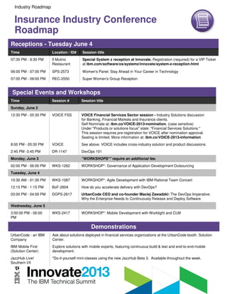 Insurance Roadmap - Innovate 2013 | PDF
