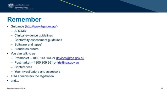 Presentation: Navigating regulation | PPT