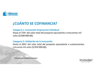 Innóvate Perú | Concurso de Innovación Empresarial | PDF