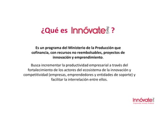 Innóvate Perú | Concurso de Innovación Empresarial | PDF
