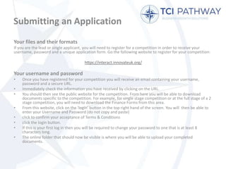 TCi Pathway - Innovate UK Application Guide | PPTX