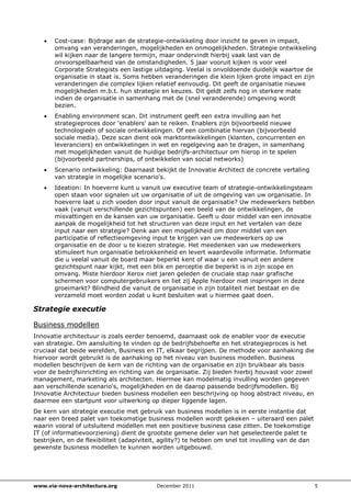 Innovatie architectuur | PDF | Business | Business and Finance