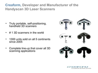 Innovating 3 D Solutions Creaform | PPT