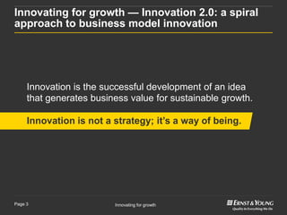 Innovating for growth: Innovation 2.0 - A spiral approach to business ...