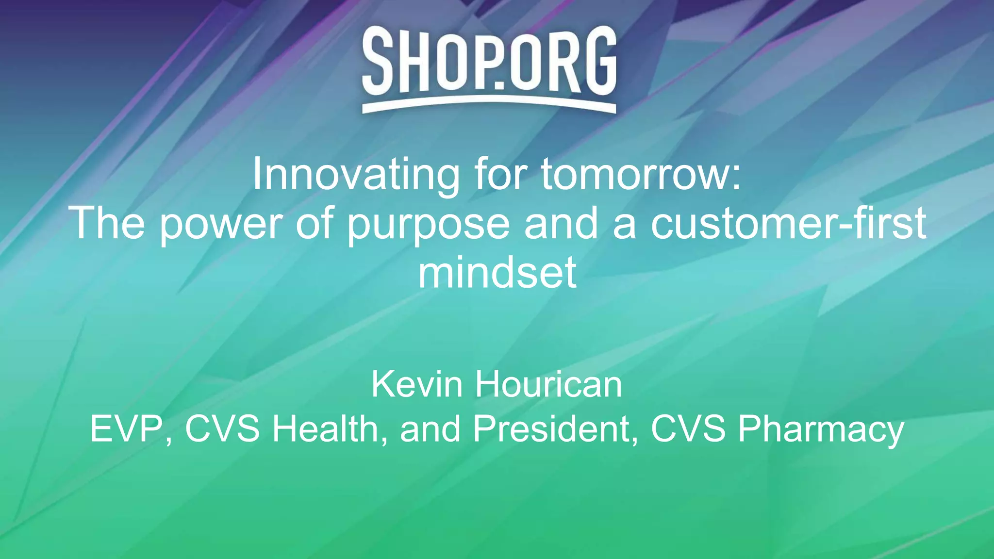 Innovating for tomorrow: The power of purpose and a customer-first ...