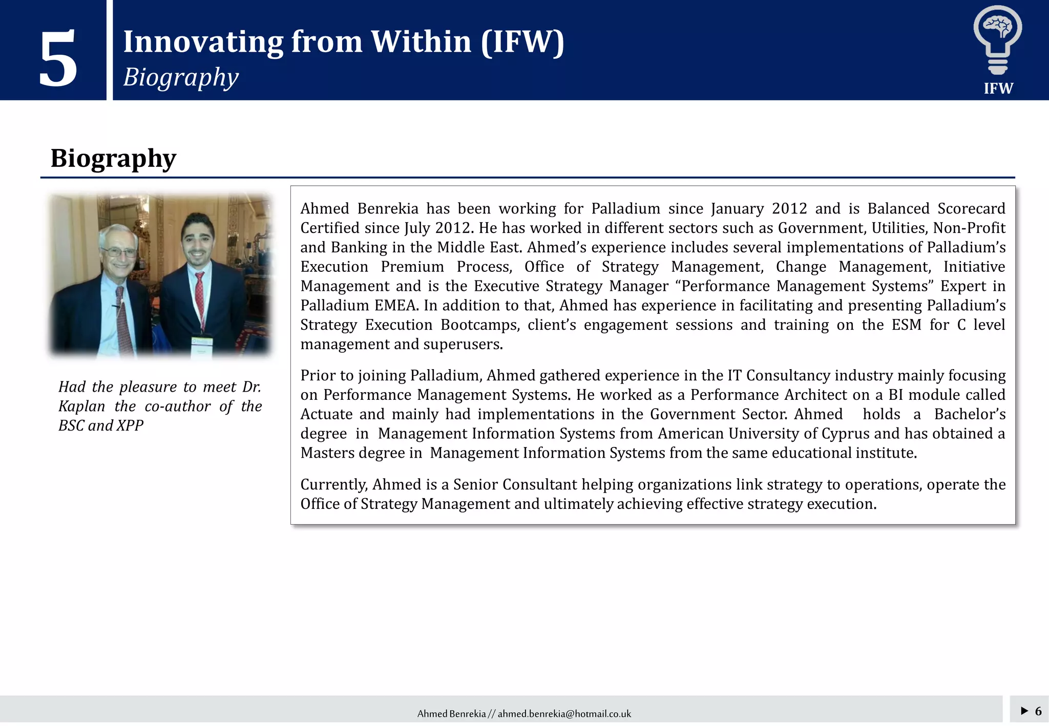 Innovating from within - Ignite the innovation process through your ...