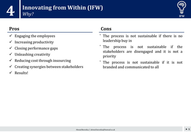 Innovating from within - Ignite the innovation process through your ...