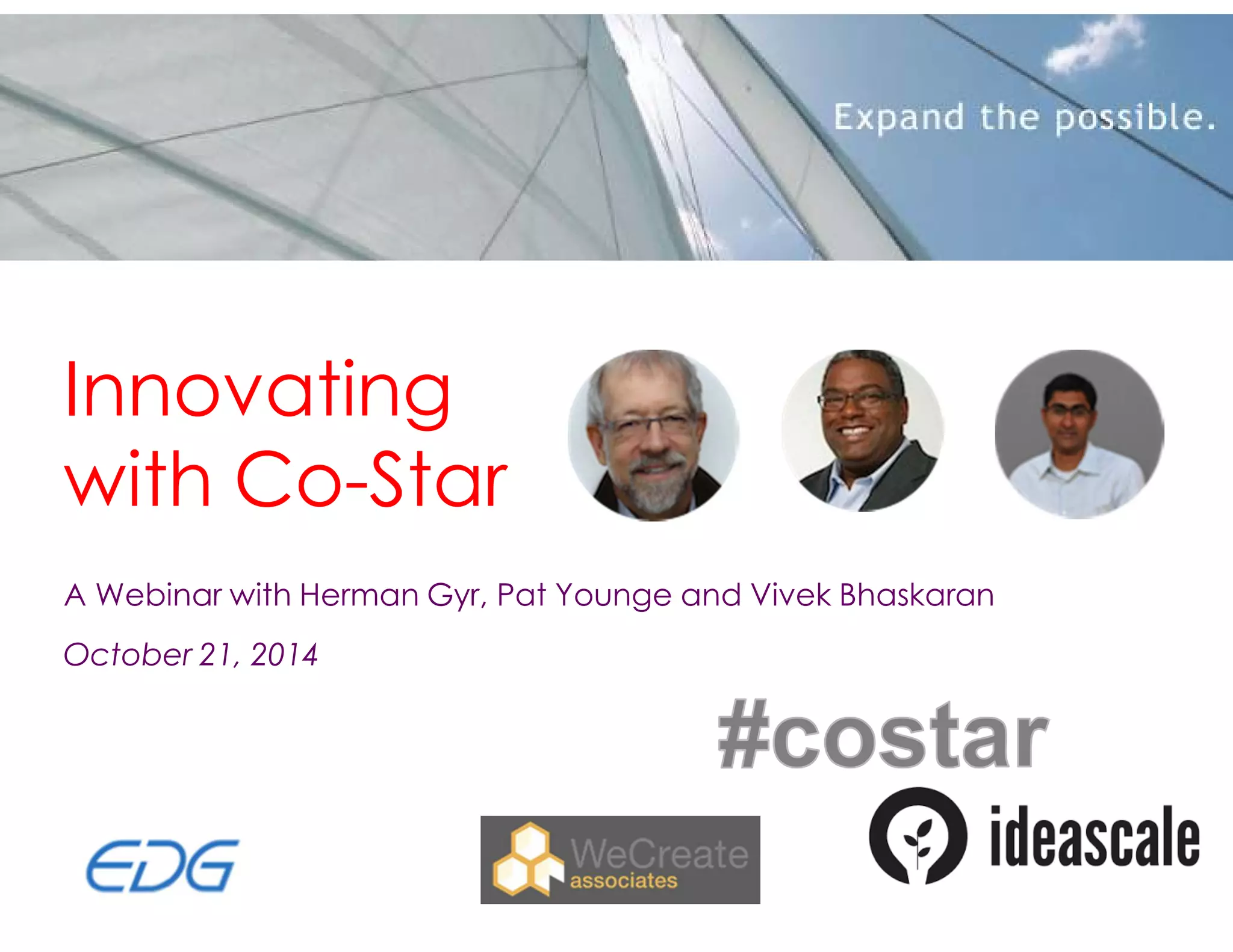 Presentation: Innovating with Co-Star | PPT
