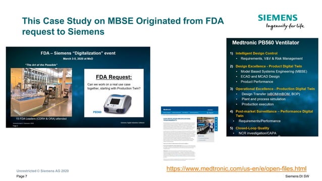 [Capella Days 2020] Innovating with MBSE – Medical Device Example | PPT