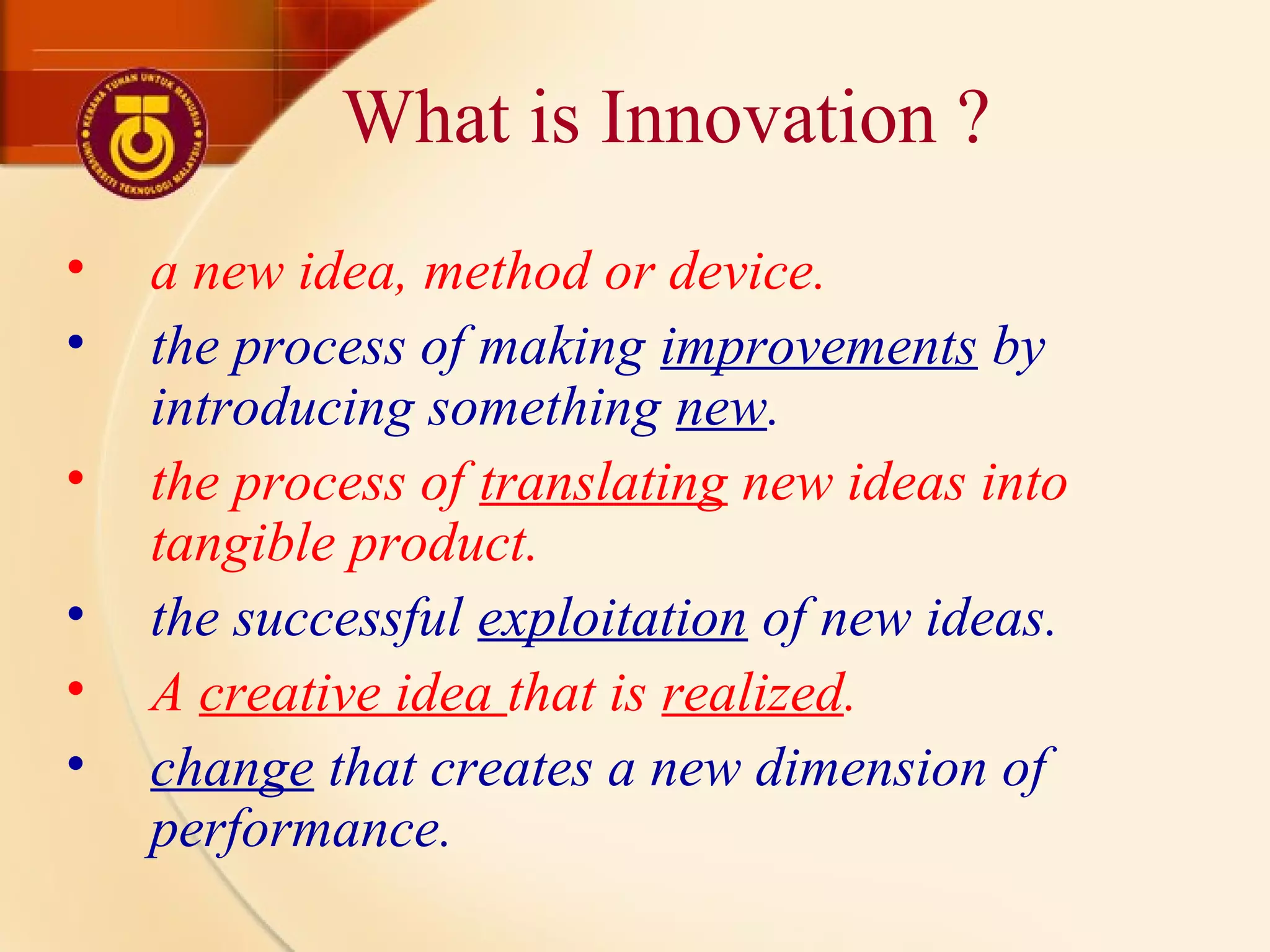 Innovation | PPT