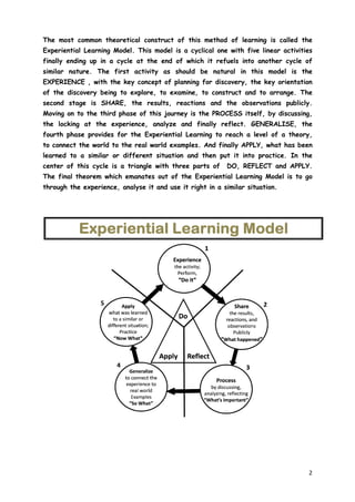 Experiential learning lectures | PDF