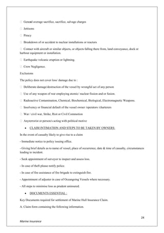 Marine Insurance | DOCX